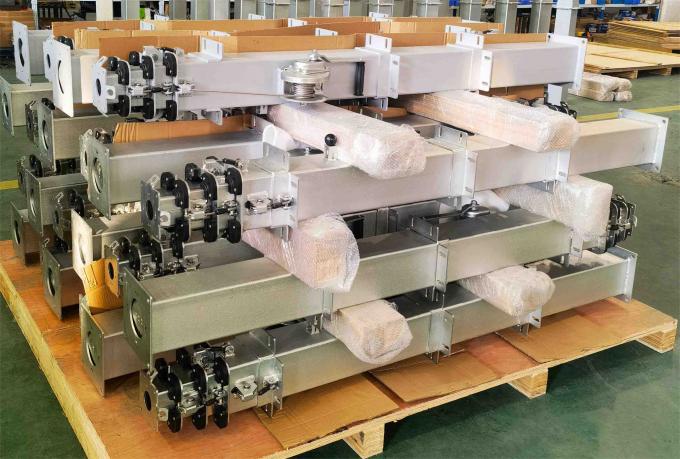 6m Hand Crank Telescoping Mast Mobile Light Mast Customized Height Color