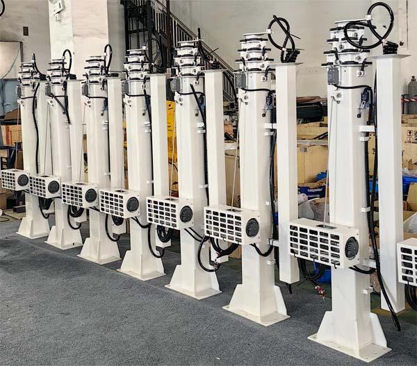 20ft 6 Meters Electric Telescopic Mast Motorized Telescoping Mast