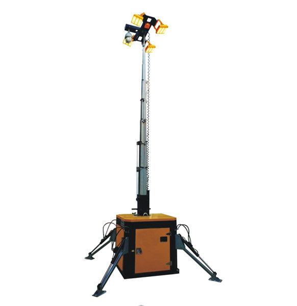 Mobile CCTV Unit 4*200W LED Mobile Lighting Monitoring Box For Emergency