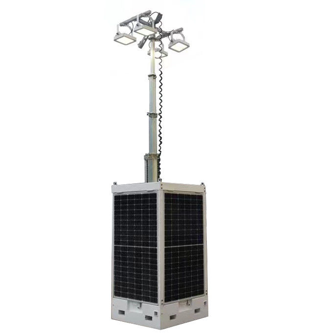 Mobile Surveillance Unit Cube Mobile Lighting Tower For Mine Lighting ...