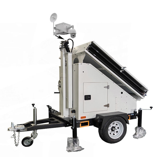 Video Monitoring Service Mobile Security Trailers With 3*400w Solar ...