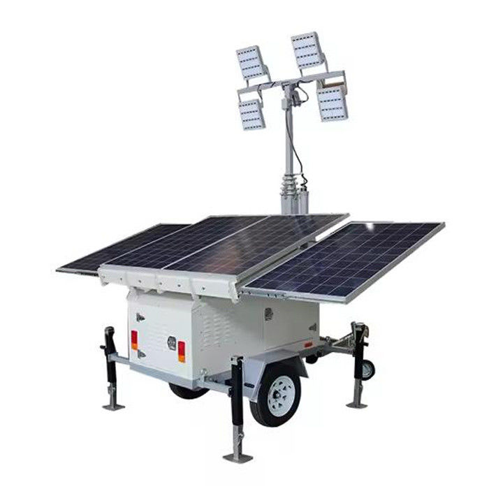 Green Power Solar LED Mobile Light Tower With 4*300W Solar Panels 4 ...