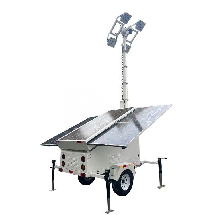 Easy Installation Mobile Solar Light Tower With High Efficiency LED 4*120W