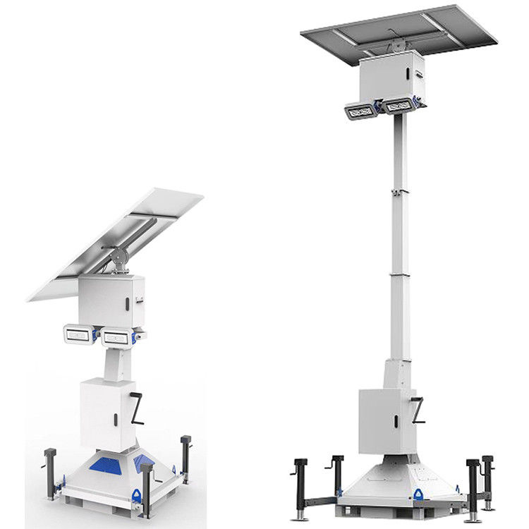 Solar Panel 420 Wattage Mobile Street Light Led Tower For Road ...
