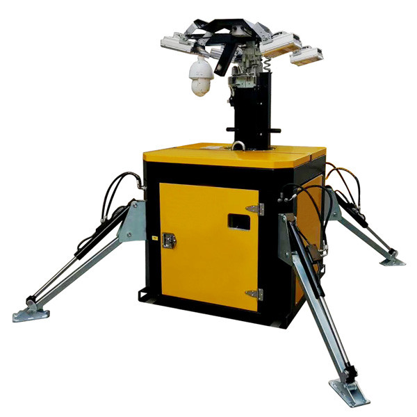 4*200W LED Mobile Surveillance Unit Customizable Cube Light Tower