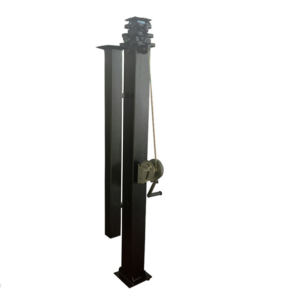 6m Hand Crank Telescoping Mast Mobile Light Mast Customized Height Color