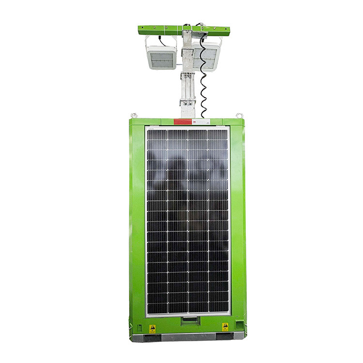 Omnibearing Solar Power Light Tower Mounted Telescopic Mast And Led ...