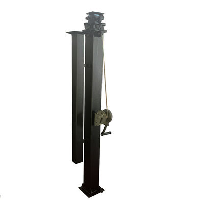 6m Hand Crank Telescoping Mast Mobile Light Mast Customized Height Color