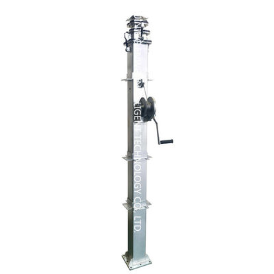 Adjustable Height Manual Telescopic Mast 19ft 6mfor Solar Trailer Solar ...
