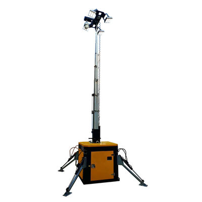 4*200W LED Mobile Surveillance Unit Customizable Cube Light Tower