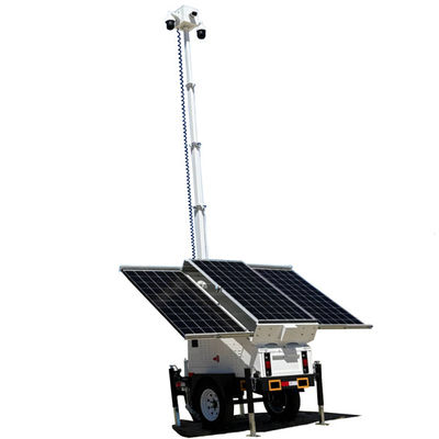 Solar Powered Mobile Camera Trailer For Commercial Building
